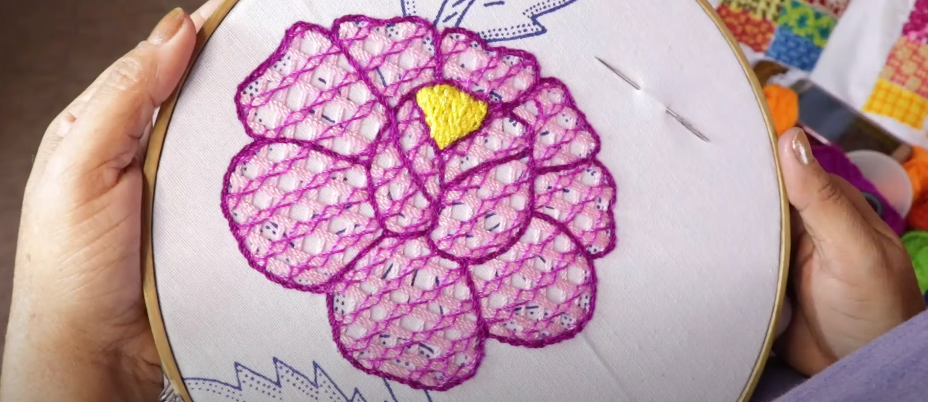 🌷 BORDADO de ROSA GRANDE | BF 160 - Bordados Fáciles